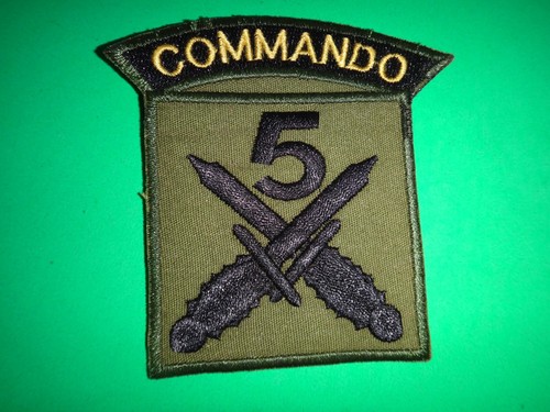 US 1st SFG Combat Training Center "COMMANDO 5" Patch From Vietnam War ...