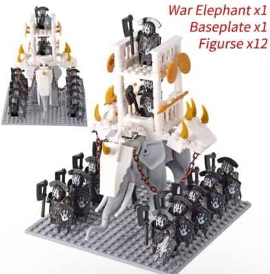 12 Lego Lord of the Rings Orc CUSTOM Minifigs Orc Army Orc Elephant ...