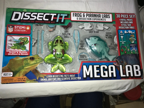 NIB TOP SECRET TOYS Joker DISSECT IT Mega Lab FROG & PIRANHA Animal ...