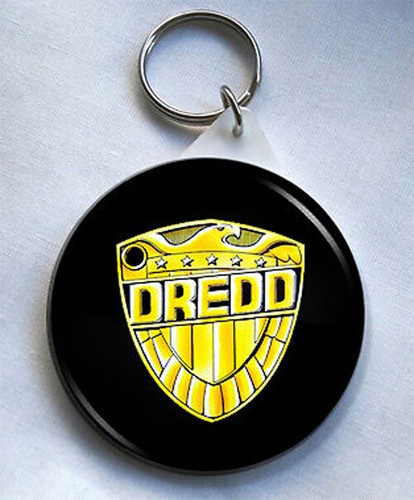 Judge Dredd Shield 58mm Keyring Judge Dredd 2000AD | eBay