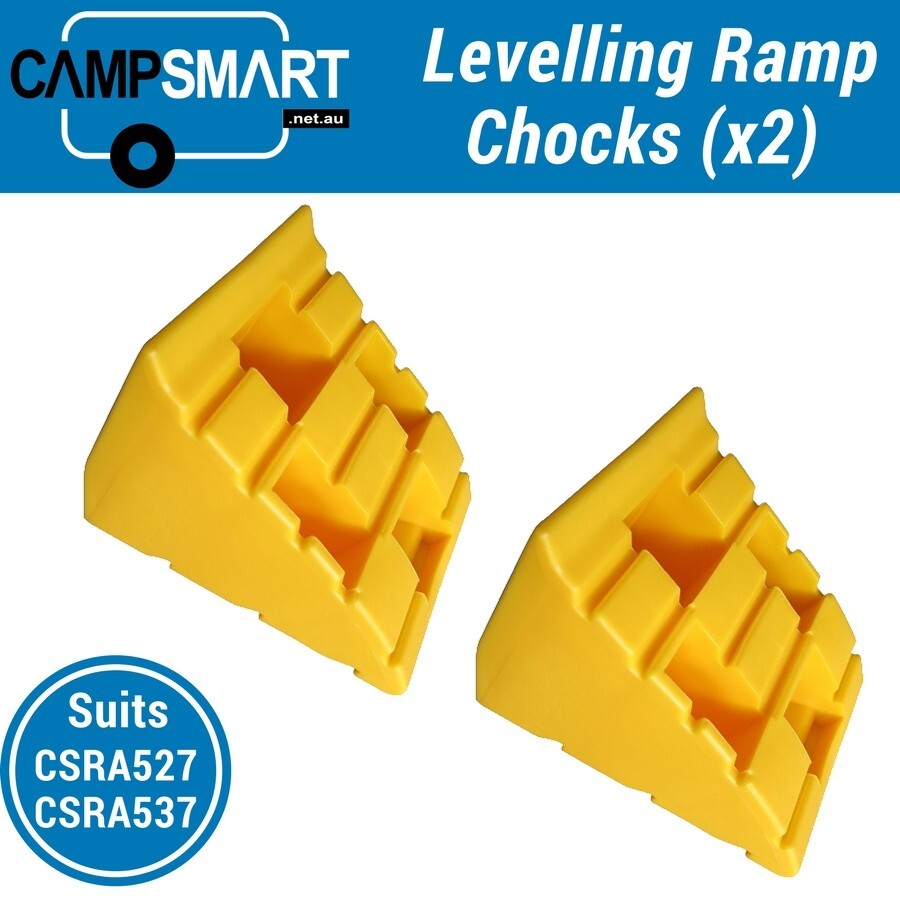 Pair of Chocks for Yellow Caravan Levelling Ramps, Chock for Fiamma ...