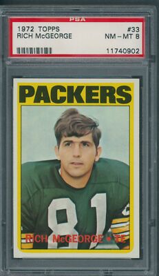1972 Topps #33 Rich McGeorge PSA NM-MT 8 *0902 | eBay