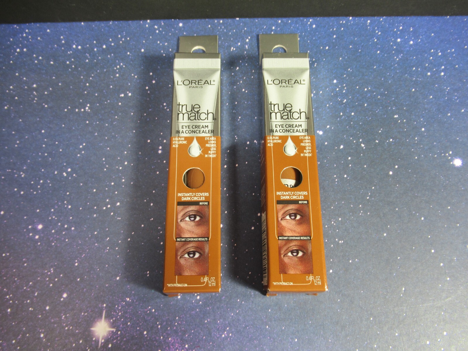 New Lot of 2 L'Oreal True Match Eye Cream Concealer .4 Oz N 9-10 .5% ...