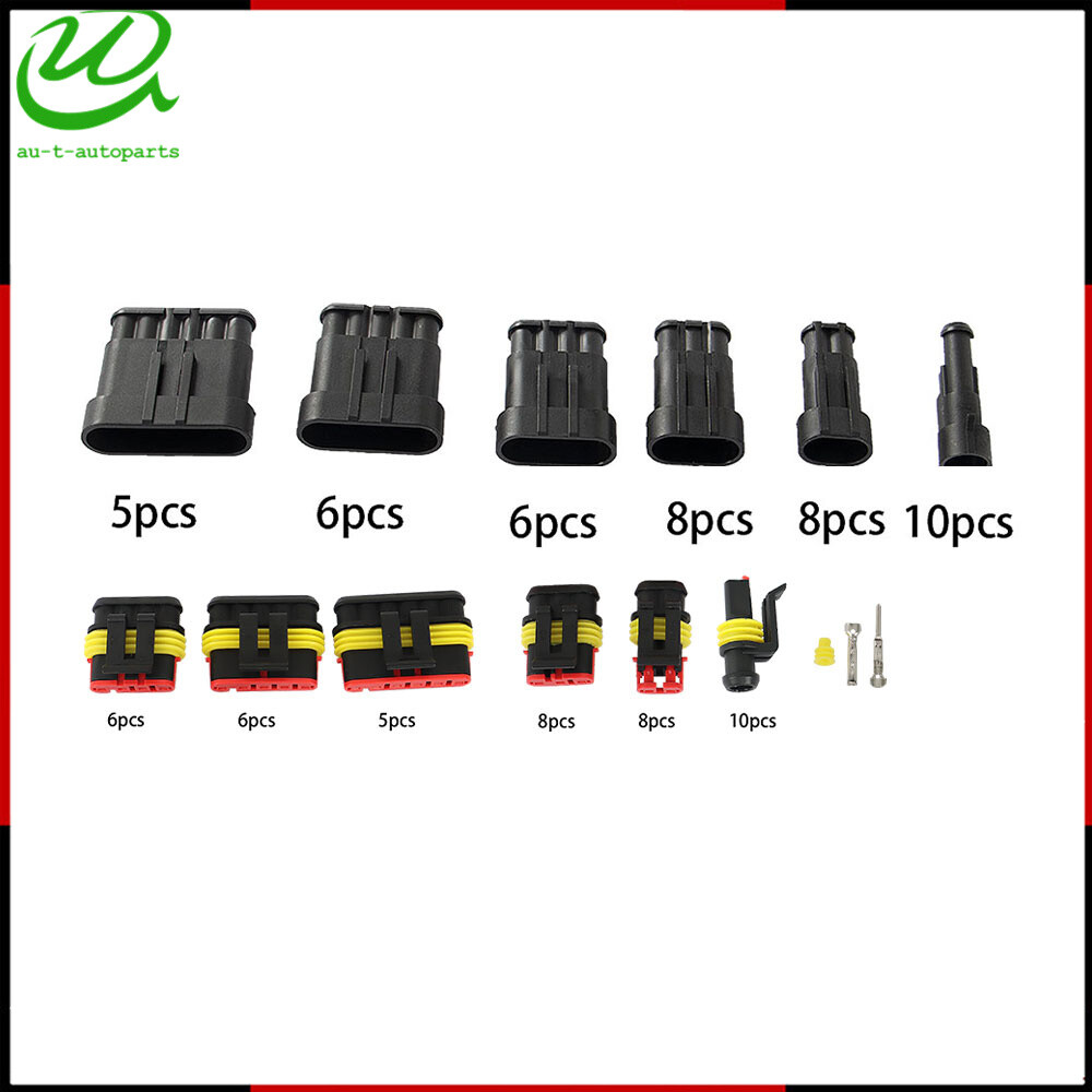 708Pcs Car Automotive Waterproof Electrical Wire Connector Plug 1-6 Pin ...