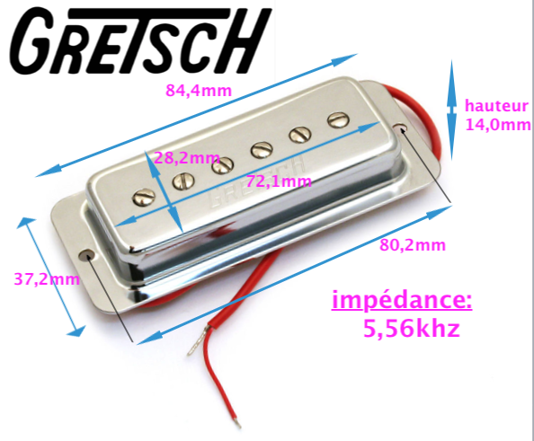Gretsch G5700 Neck Pickup Flat Mount Electromatic Lap Steel/Guitar ...