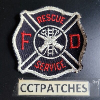 VINTAGE FIRE DEPARTMENT RESCUE SERVICE PATCH | eBay