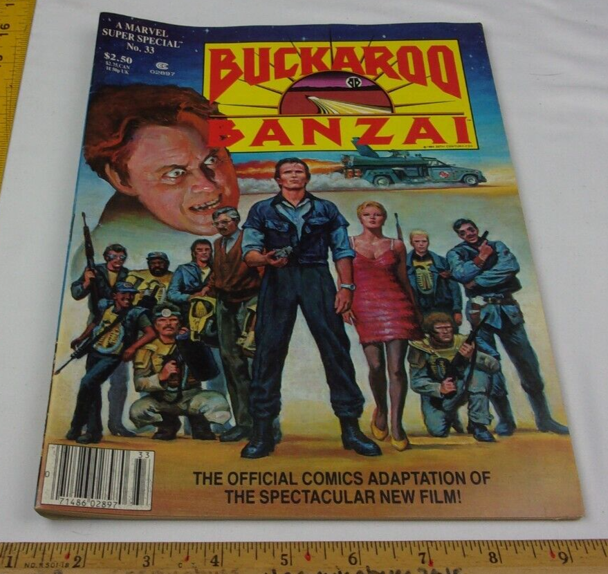 Buckaroo Banzai Marvel Super Special 33 magazine comic adaptation of ...