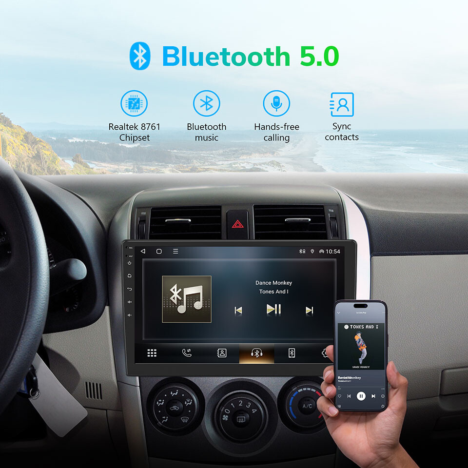 Eonon UA12S Plus 2 DIN Android 13 8-Core 10.1" Car Stereo Sat Nav Radio ...