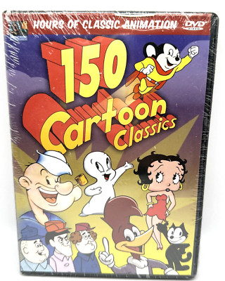 150 Cartoon Classics (DVD, 2006, 4-Disc Set, 4 - DVDs) Sealed ...