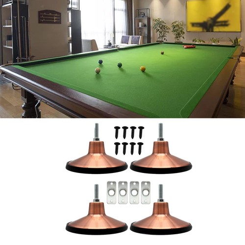 4 Pieces Pool Table Leg Levelers Replacement Table Height Raisers Feet ...