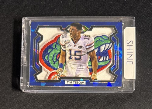 Tim Tebow Blue Prizm Florida Gators Jersey Card Art 1/1 - Created By ...