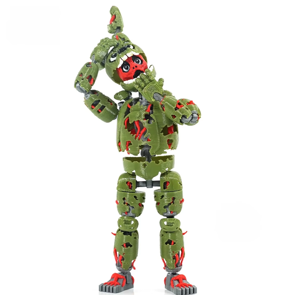 FNAF Freddy Fazbear'S Pizza Springtrap Toys 3D Printed Action Figures ...