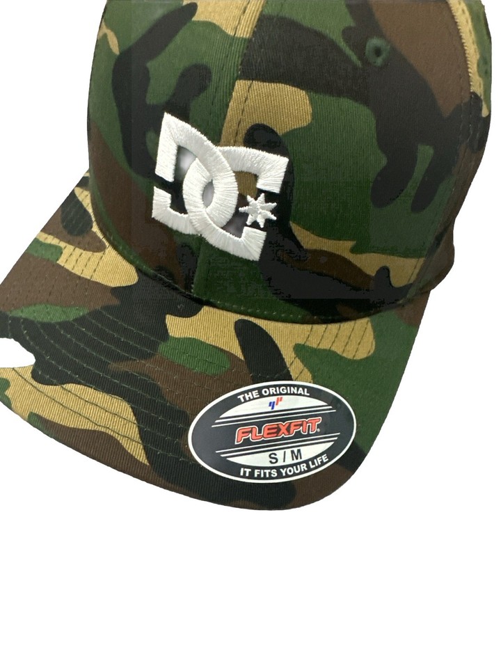 DC Shoes Men’s Camo Flex Fit Stretch S/M Fitted Retro Hunt Skate ...