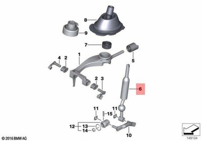 Genuine BMW E90 E91 E92 E93 325d 330d 335d 335i 335is Shift Lever ...
