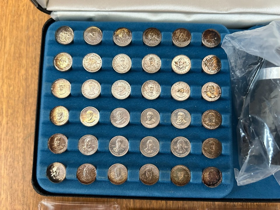 Franklin Mint - Presidential Mini Coin Set First Edition Sterling ...
