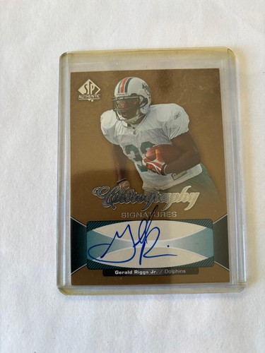 2006 SP Authentic Chirography Signatures Gerald Riggs Jr #CH-GR Rookie ...