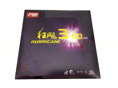 DHS Hurricane 3-50 Table Tennis Racket Rubber Sheet Red Color 2.10mm 37 ...