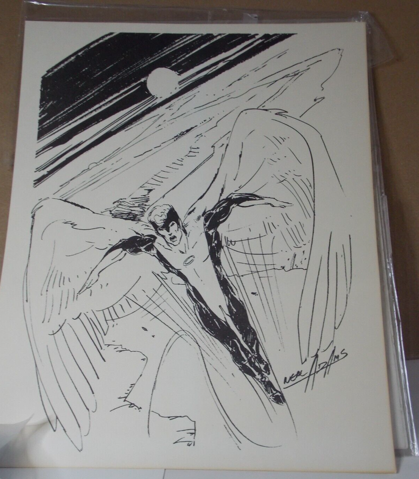 Comics Art sketch print by NEAL ADAMS 11 X 14 inch Very Fine X-MEN'S ...