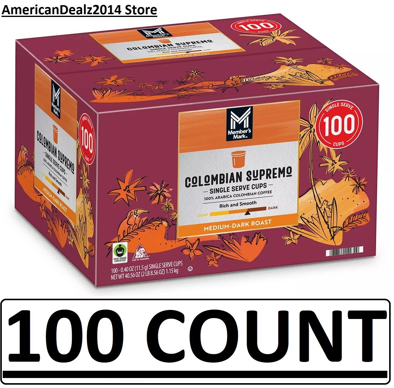 Member's Mark Colombian Supremo Coffee Single Serve Cups (100 Ct.) | eBay