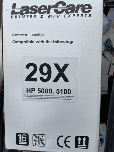 replacement HP LaserJet 5000/5100-High Yield Toner Cartridge 29X NIB ...