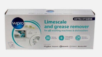 Wpro Universal Professional Washing Machine Limescale Descaler & Grease ...