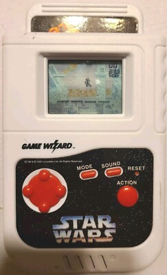 Handheld video game console lot Star Wars Wizard +cartridges ...