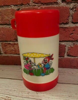 Vintage Vacuum Flask - Insulated Bottle - Container - Cartoon Bunnies ...