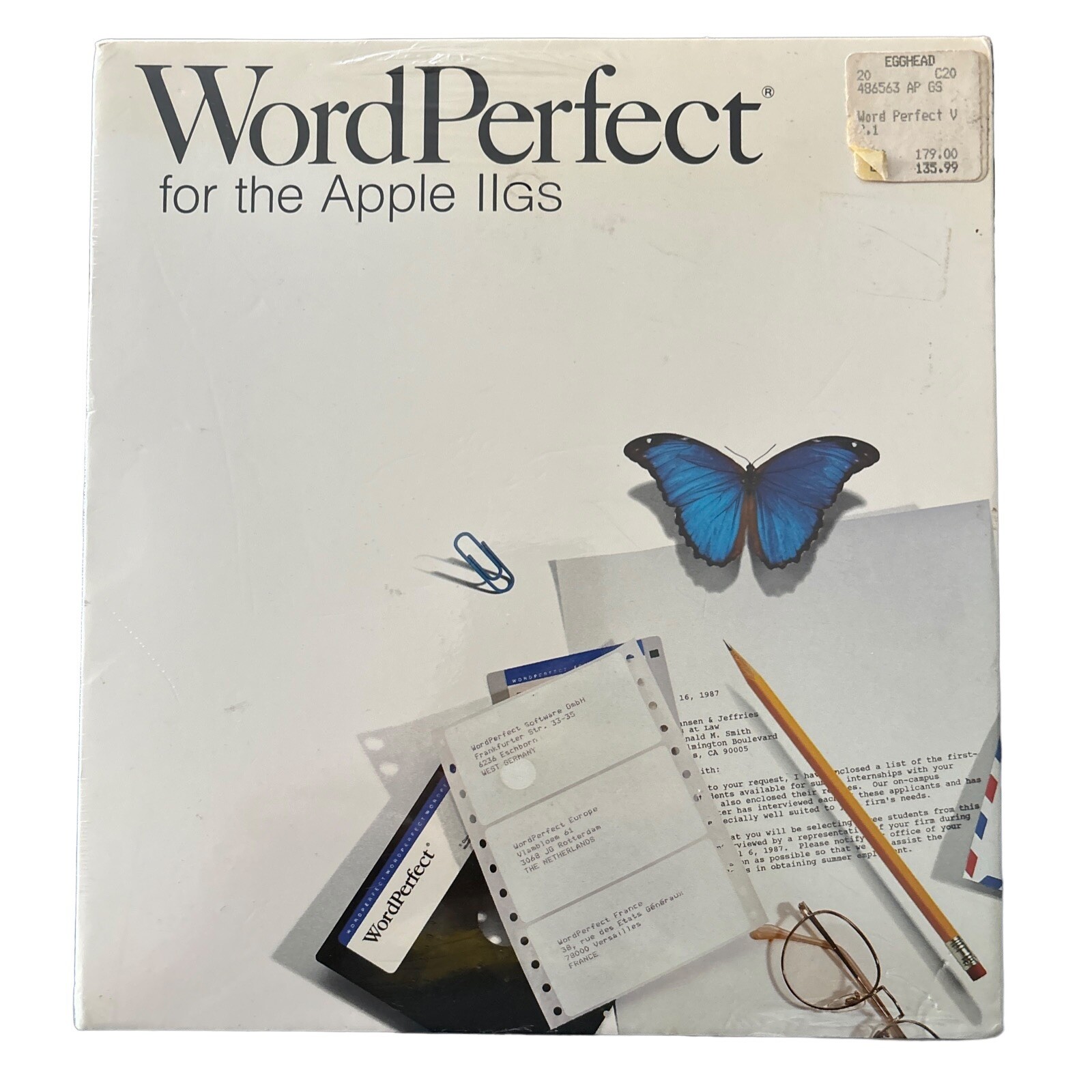 WordPerfect For The Apple IIGS On 3.5 in Floppy Disk NEW & SEALED ...
