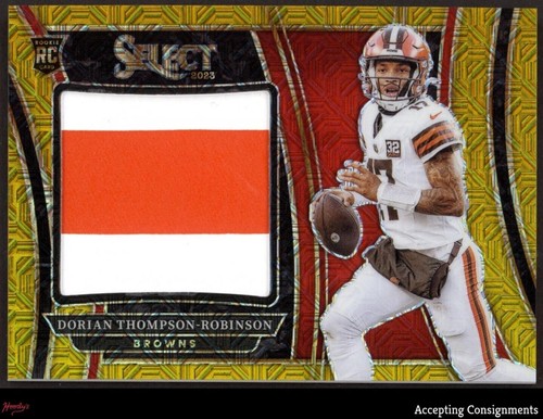 2023 Select Prizm Gold Dorian Thompson-Robinson RC ROOKIE JUMBO JERSEY ...