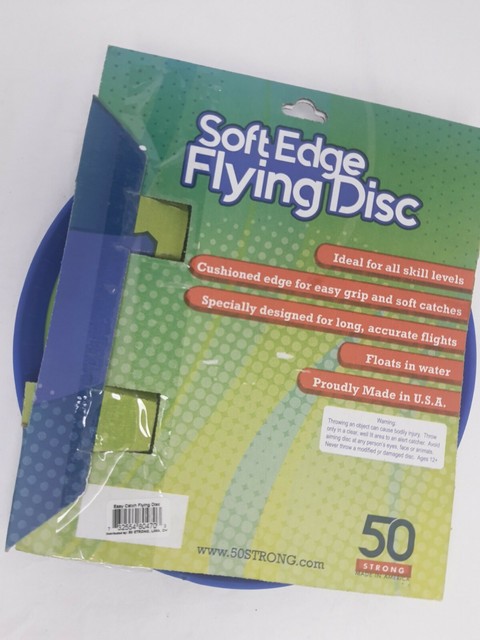 Green Soft Edge Flying Disc Frisbee by 50 Strong-soft Touch Grip Made ...