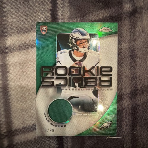 Topps Chrome 2025 Rookie Relics Kyle McCord Player-Worn Eagles RR-KM ...