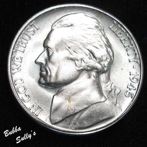 1945 S 35% Silver Jefferson Nickel War Nickel UNCIRCULATED | eBay