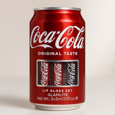 Glamlite Coca Cola Lip Gloss Set of 3 | Collectible & Realistic | Rare ...