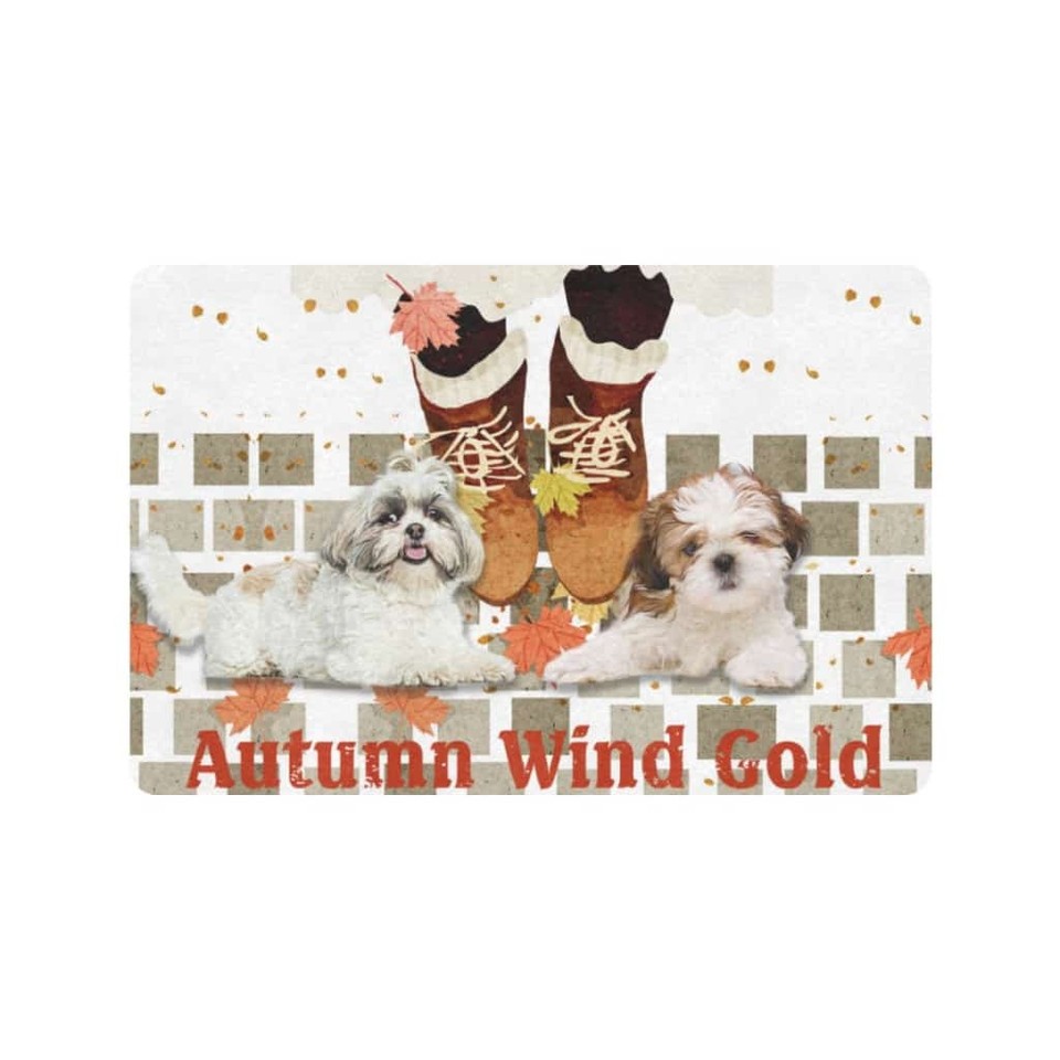 Shih Tzu Autumn Wind Gold Dogs Lover Doormat Welcome Mat | eBay Australia