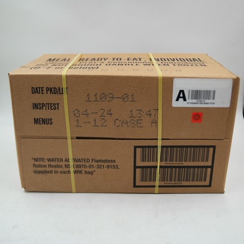 MRE U.S. Military Ready to Eat Meals INSP 04-24 12 MEALS 13-24 FREE ...