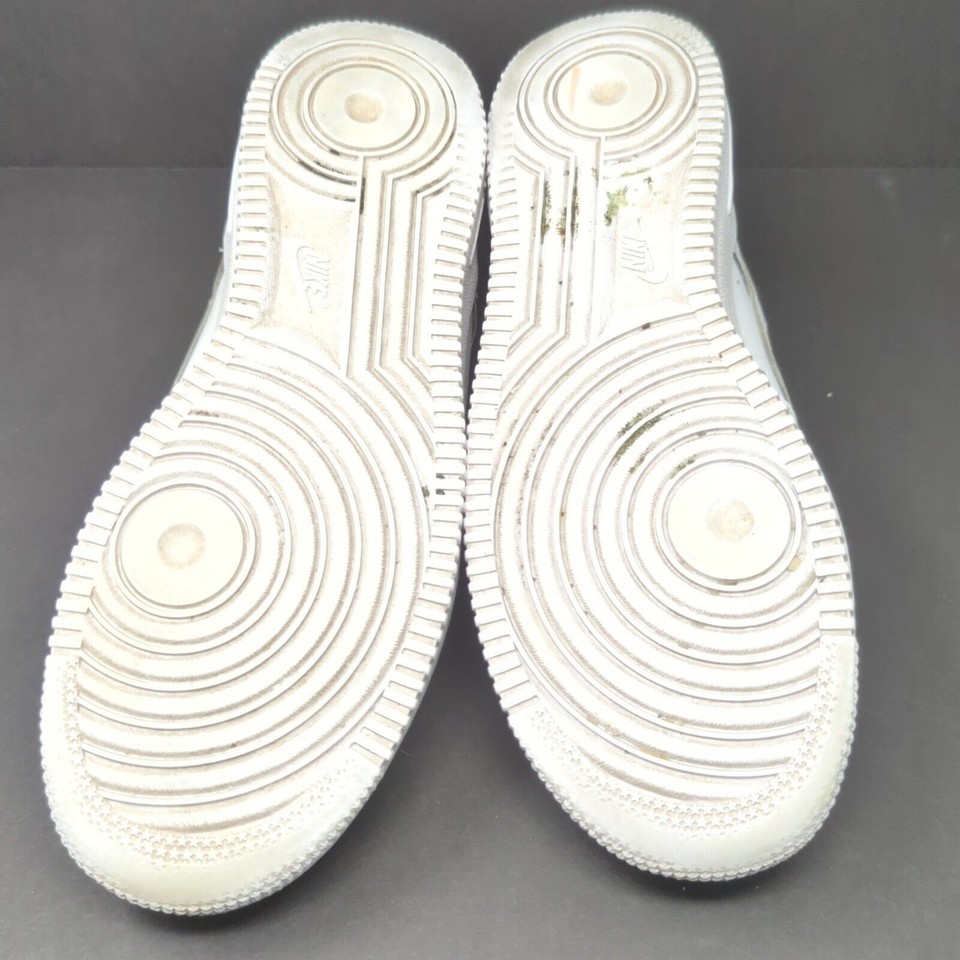 Nike AF1 Air Force One 314192-117 Low White Sneaker Size 7Y | eBay