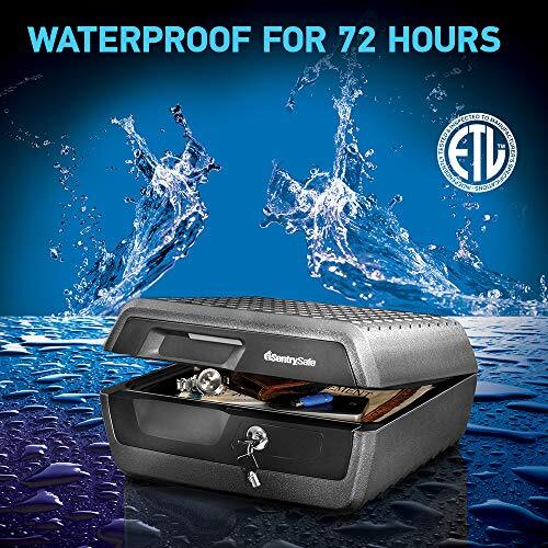SentrySafe Fireproof Waterproof Safe Box Key Lock Fire Water Chest Safe ...