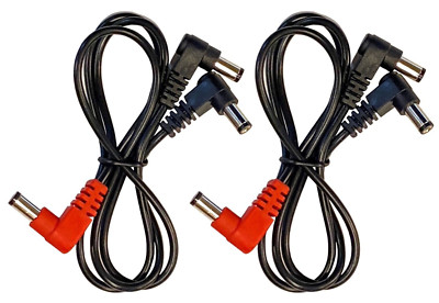 (2) Pack 2-Way Split Effects Pedal DC Power Cables for MXR DC Brick ...
