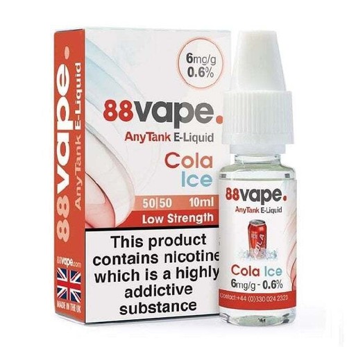 88 Vape E Liquid 10ml Vape Juice 50VG/50PG All Strengths E-Cig | 10 ...