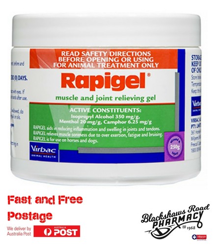 Rapigel Dogs & Horses Muscle & Joint Relieving Gel Tub 250g - FREE ...