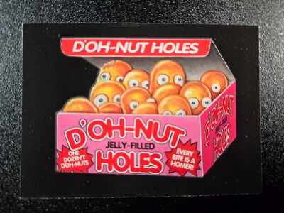 The Simpson's Homer Simpson Doh Donut Spoof Wacky Packages Card | eBay