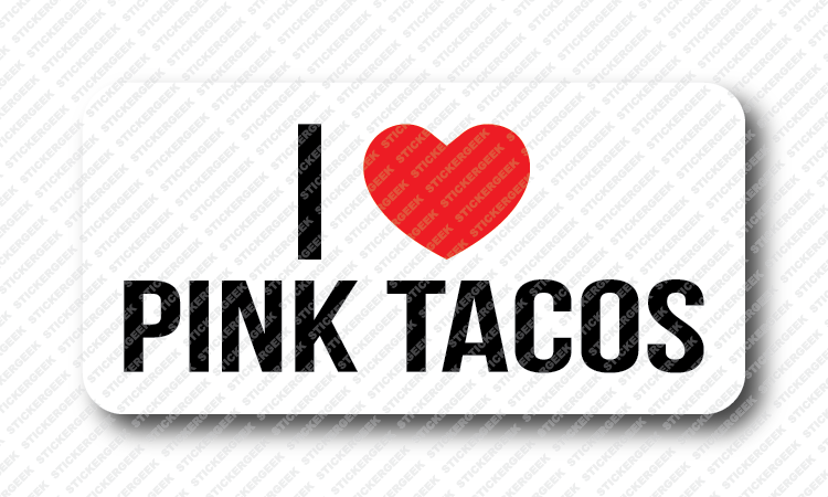 I HEART LOVE PINK TACOS Prank Gag Joke Hard Hat Welding Helmet Toolbox ...
