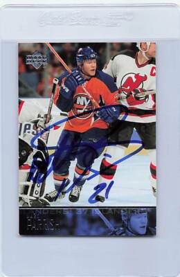2003/04 Upper Deck #119 Mark Parrish Islanders Signed Auto *H2456 | eBay