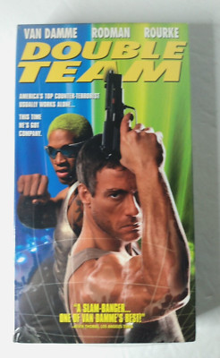 NEW Double Team VHS Sealed 1997 Van Damme Dennis Rodman Mickey Rourke ...