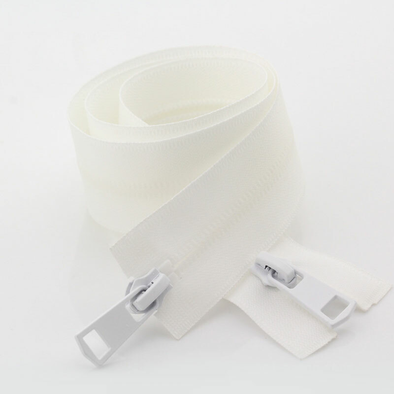 5# Open-end Zipper Invisible Double Slider Zips 60-150cm DIY Garment ...