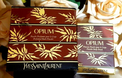 ️OPIUM Yves Saint Laurent Perfumed bath powder & YSL opium brush,NEW ...