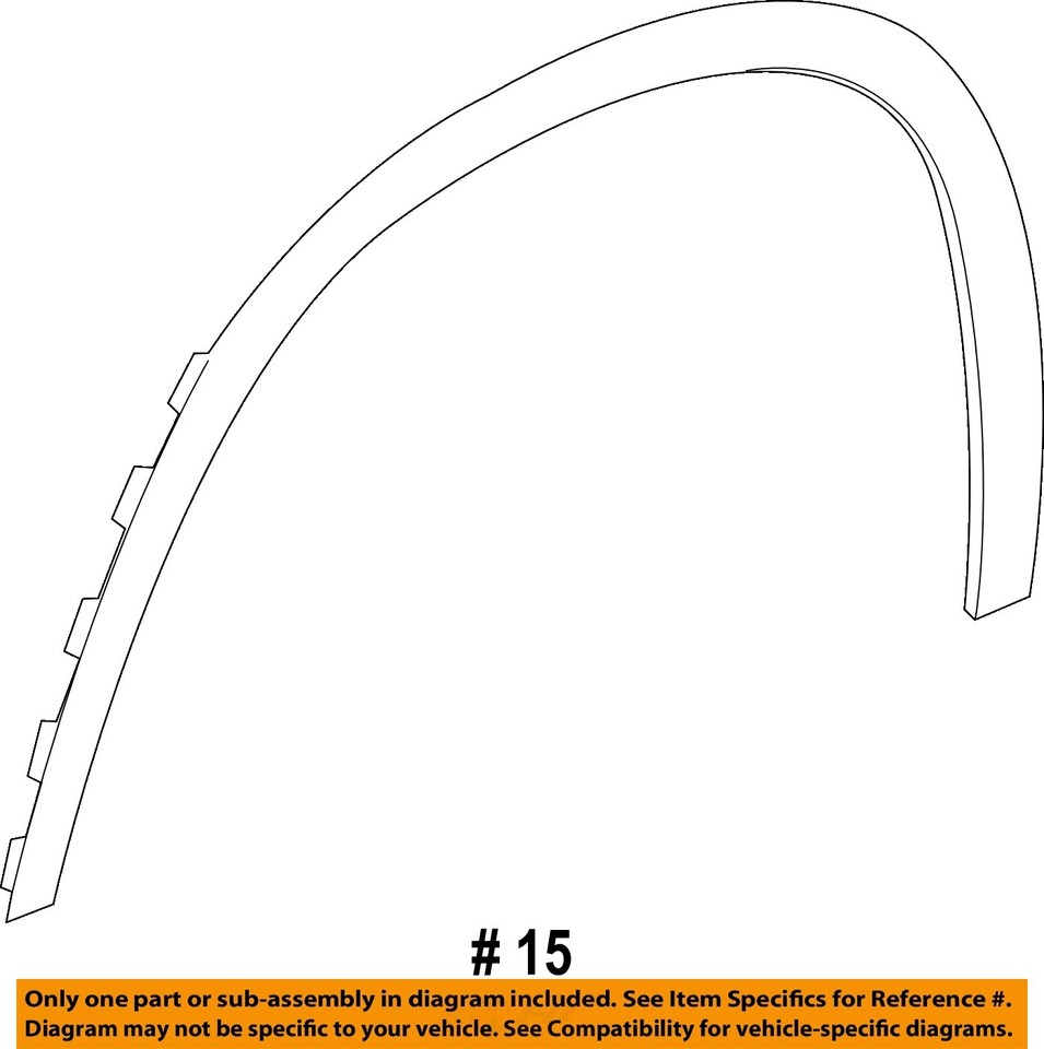 MERCEDES OEM 15-20 GLA250 Fender Exterior Trim-Wheel Opng Mldg ...
