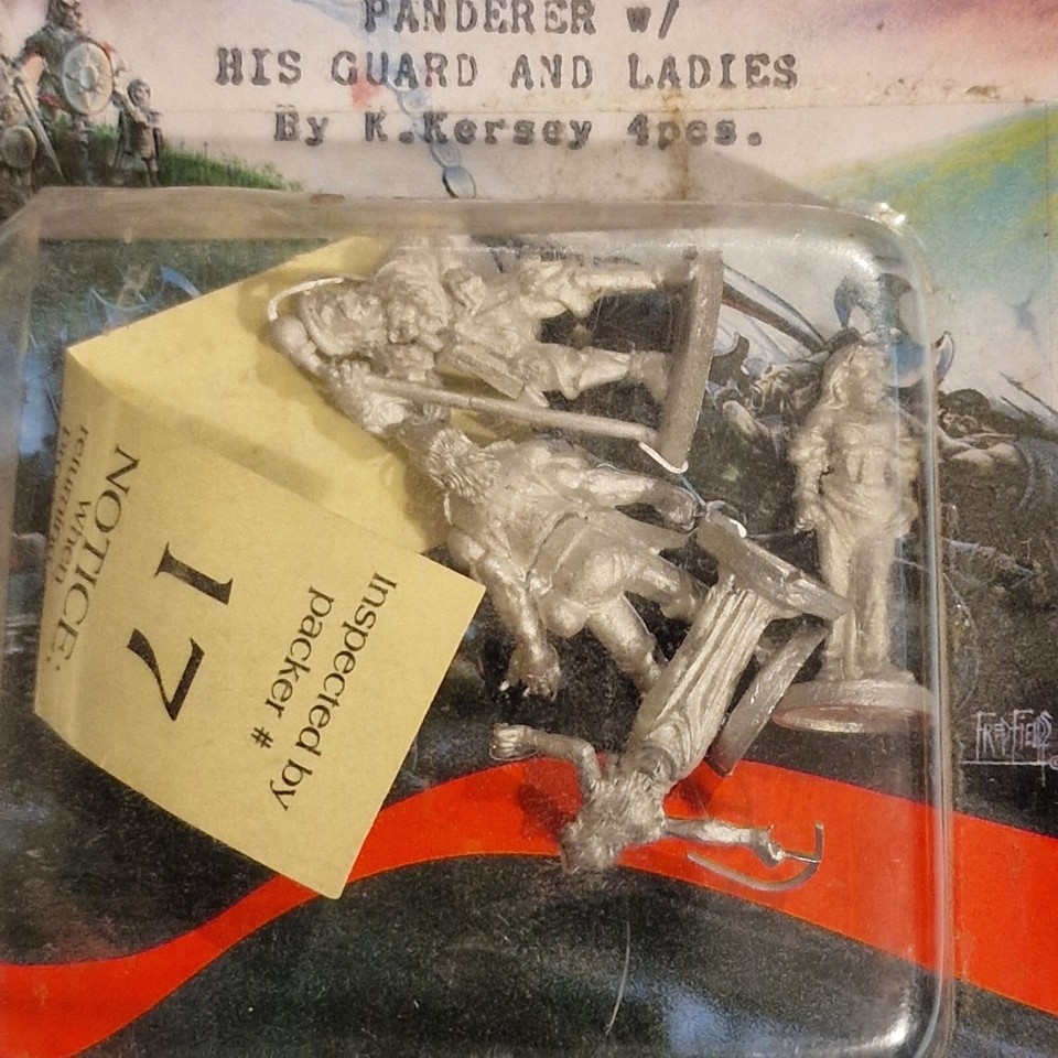 PANDERER With GUARD & LADIES Ral Partha Collector Series 02-526 Blister ...