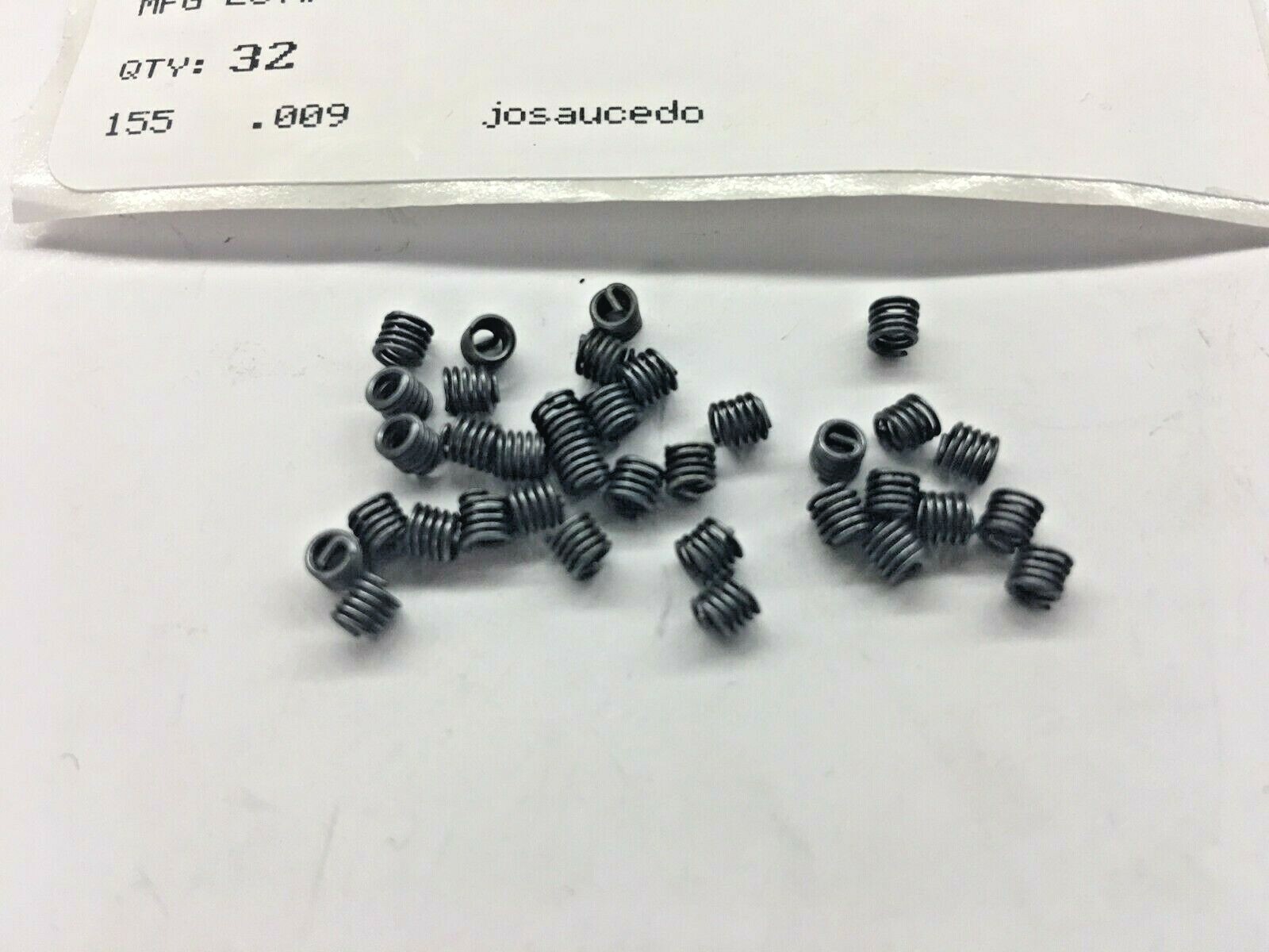 (35 PIECE LOT) MS21209-C0215L, Screw Thread Insert, length: 0.129 ...