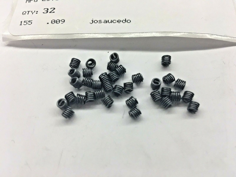 (35 PIECE LOT) MS21209-C0215L, Screw Thread Insert, length: 0.129 ...